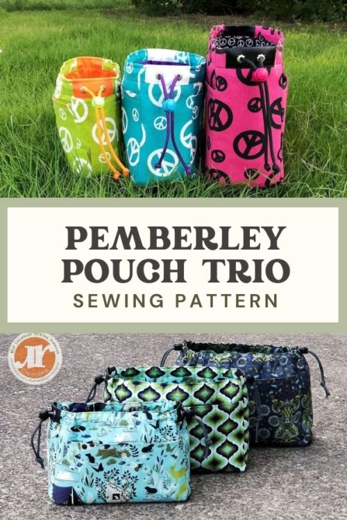 Pemberley Pouch Trio sewing pattern - Sew Modern Bags