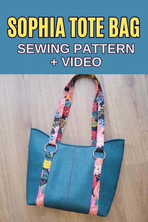 Sophia Tote Bag sewing pattern + video - Sew Modern Bags