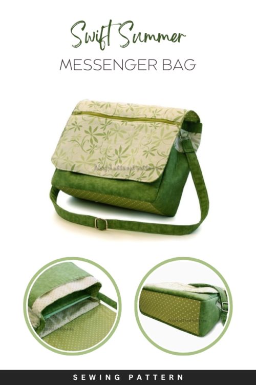 Swift Summer Messenger Bag sewing pattern - Sew Modern Bags