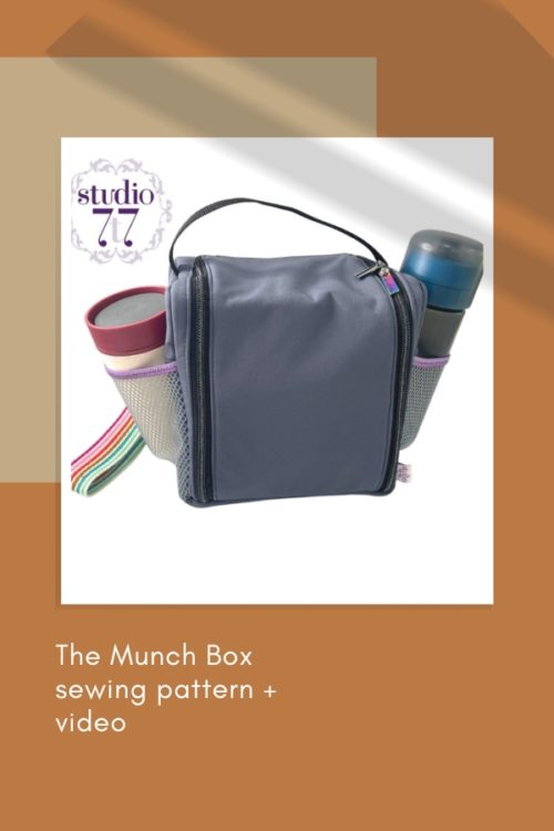The Munch Box sewing pattern + video - Sew Modern Bags