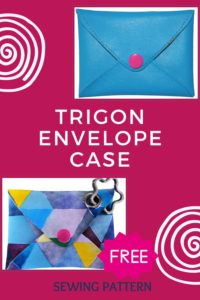 Trigon Envelope Case free sewing pattern - Sew Modern Bags
