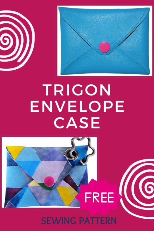 Trigon Envelope Case free sewing pattern - Sew Modern Bags