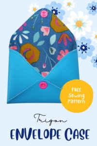 Trigon Envelope Case free sewing pattern - Sew Modern Bags