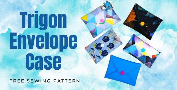 Trigon Envelope Case free sewing pattern - Sew Modern Bags