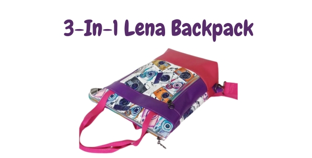 3-In-1 Lena Backpack sewing pattern - Sew Modern Bags
