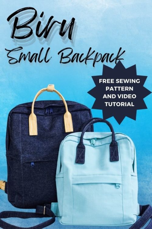 Biru Small Backpack FREE sewing pattern (+ video) - Sew Modern Bags