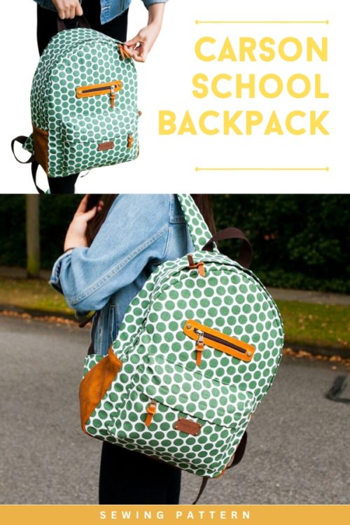 Carson School Backpack sewing pattern - Sew Modern Bags