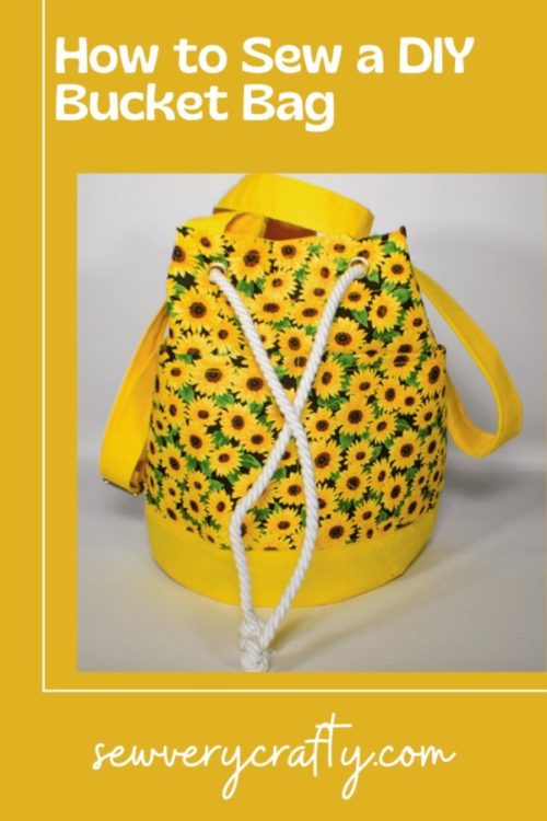 How to sew a DIY Bucket Bag FREE sewing pattern - Sew Modern Bags