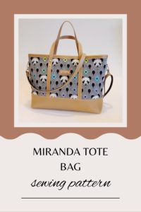 Miranda Tote Bag sewing pattern (2 sizes) - Sew Modern Bags