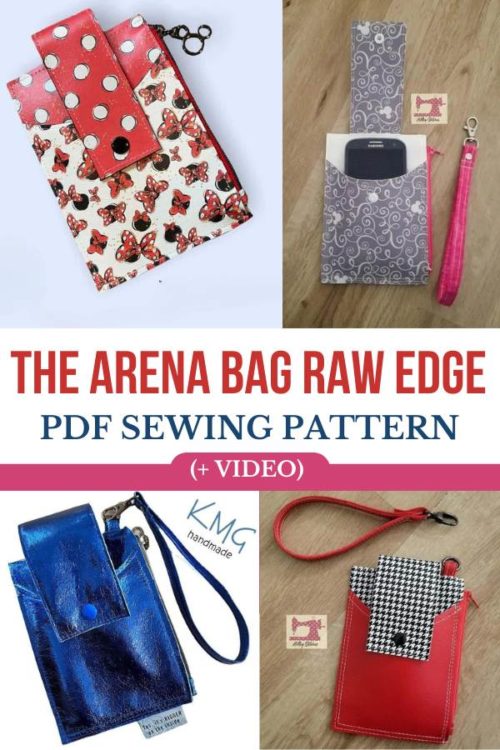 The Arena Bag (+ video) and the Arena Bag Raw Edge (+ video) sewing ...