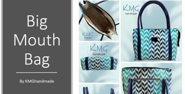 The Big Mouth Bag sewing pattern (3 sizes + video) - Sew Modern Bags