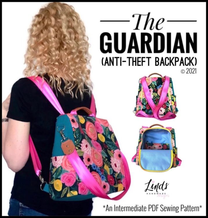 The Guardian Anti-Theft Backpack sewing pattern (+ video) - Sew Modern Bags