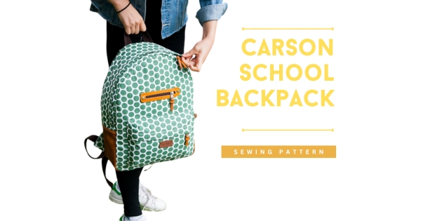 Carson School Backpack sewing pattern - Sew Modern Bags