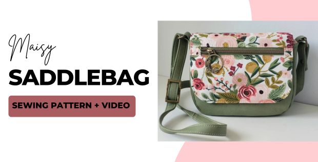 Maisy Saddlebag sewing pattern (+ video) - Sew Modern Bags