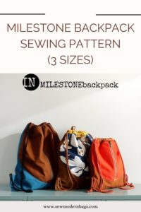 Milestone Backpack sewing pattern (3 sizes) - Sew Modern Bags