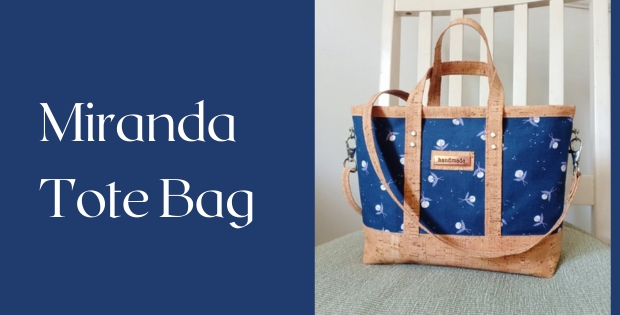 Miranda Tote Bag sewing pattern (2 sizes) - Sew Modern Bags