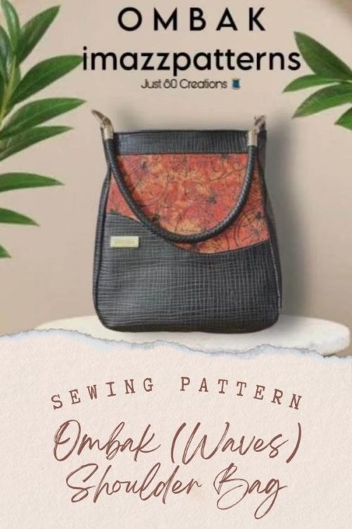 Ombak (Waves) Shoulder Bag sewing pattern (+ video) - Sew Modern Bags