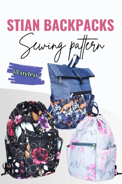 Stian Backpacks sewing pattern (3 styles) - Sew Modern Bags