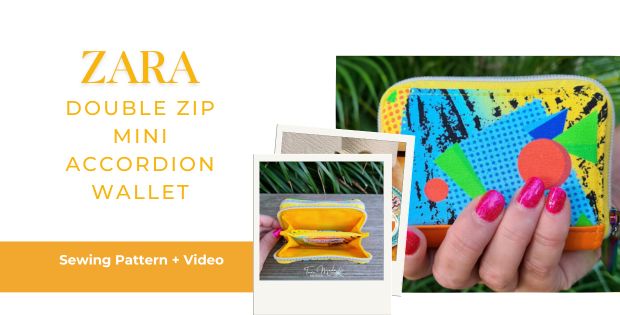 Zara Double Zip Mini Accordion Wallet sewing pattern (+ video) - Sew ...