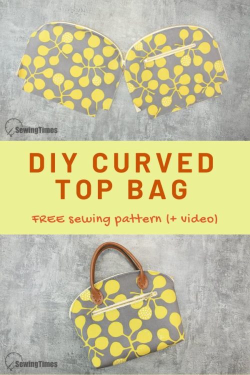 DIY Curved Top Bag FREE sewing pattern (+ video) - Sew Modern Bags