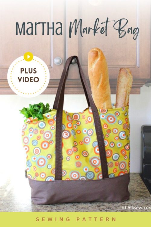 Martha Market Bag sewing pattern (+ video) - Sew Modern Bags