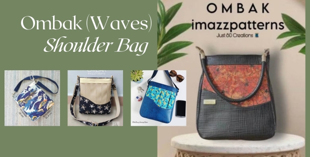 Ombak (Waves) Shoulder Bag sewing pattern (+ video) - Sew Modern Bags