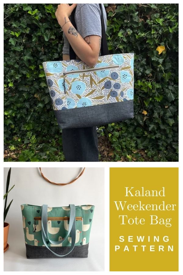 Kaland Weekender Tote Bag sewing pattern - Sew Modern Bags
