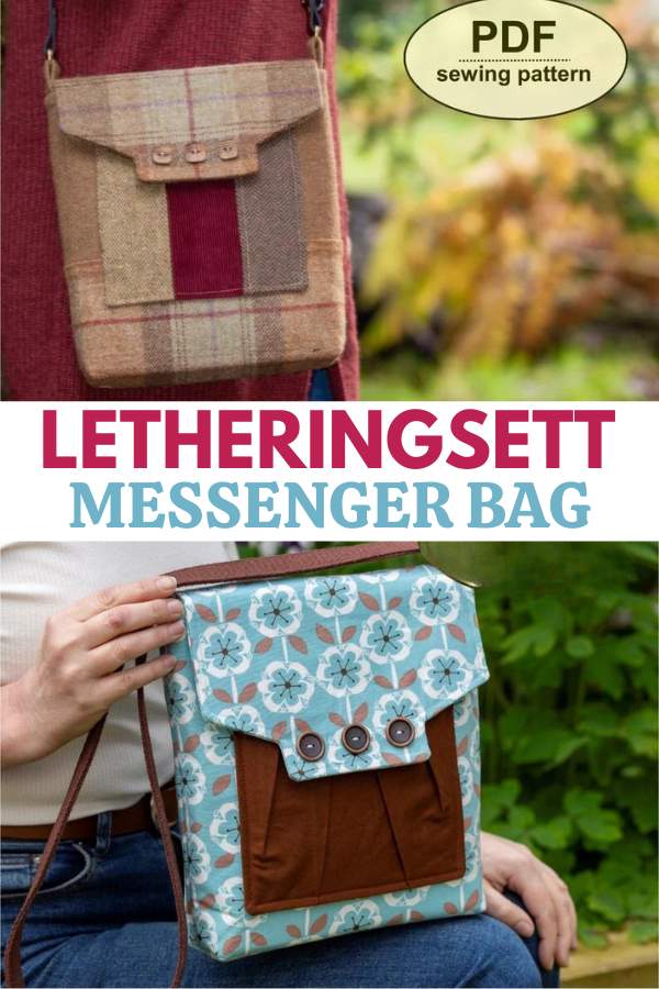 Letheringsett Messenger Bag sewing pattern - Sew Modern Bags