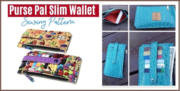 Purse Pal Slim Wallet sewing pattern (+ video) - Sew Modern Bags