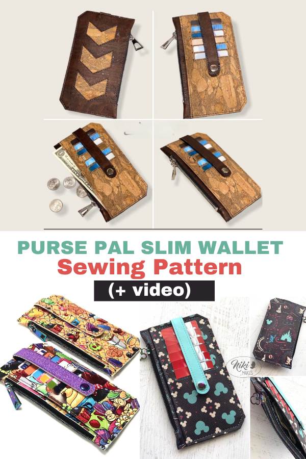 Purse Pal Slim Wallet sewing pattern (+ video) - Sew Modern Bags