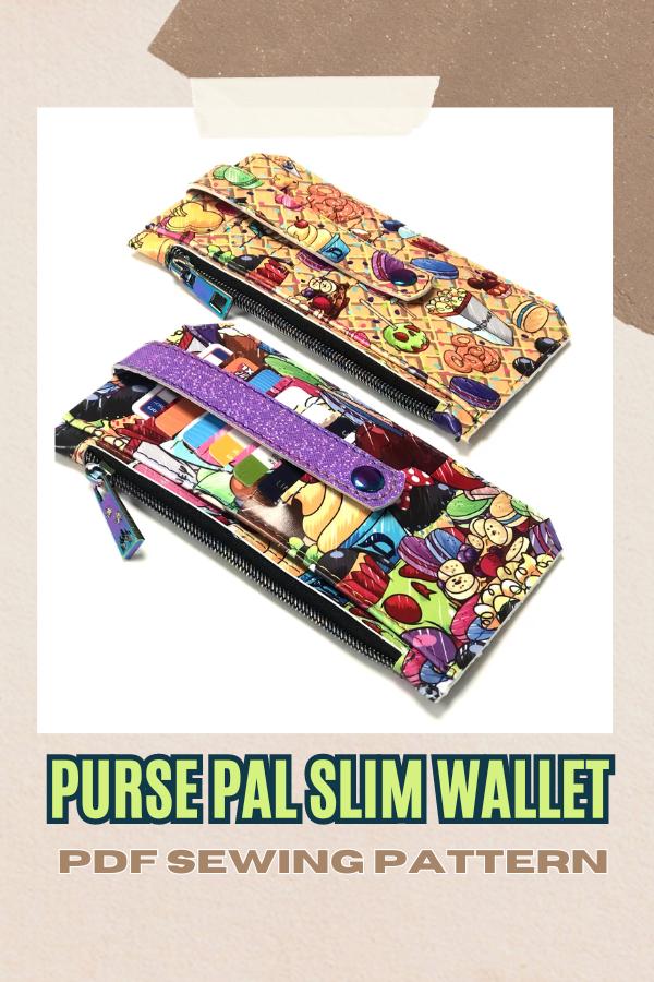 Purse Pal Slim Wallet sewing pattern (+ video) - Sew Modern Bags