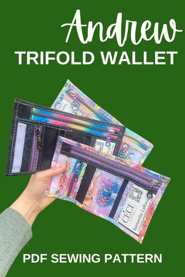 Andrew Trifold Wallet PDF Sewing Pattern - Sew Modern Bags