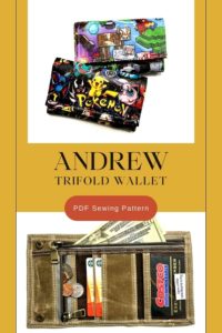 Andrew Trifold Wallet PDF Sewing Pattern - Sew Modern Bags