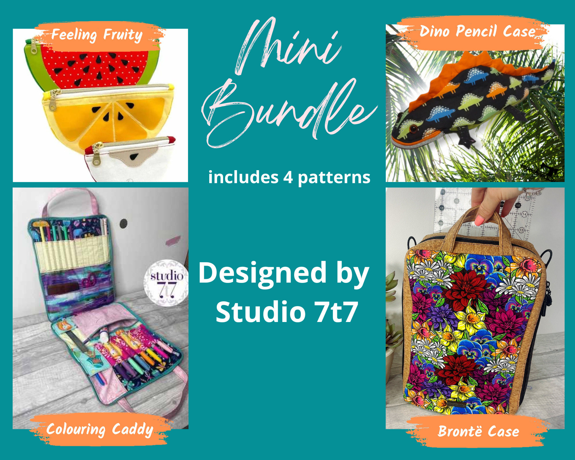 Studio 7t7 Mini Bundle (4 patterns) - Sew Modern Bags