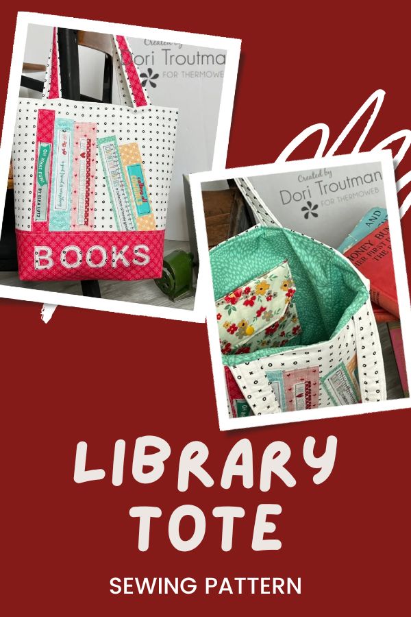 Library Tote Sewing Pattern - Sew Modern Bags