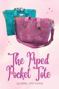 THE PIPED POCKET TOTE SEWING PATTERN - Sew Modern Bags