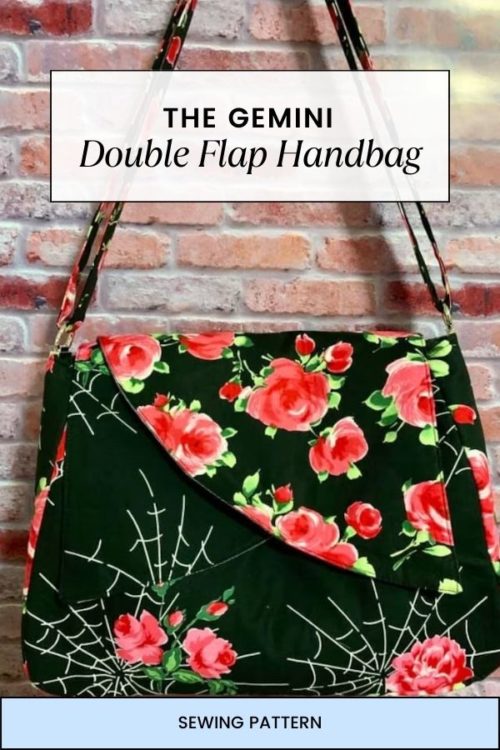 The Gemini Double Flap Handbag Sewing Pattern - Sew Modern Bags
