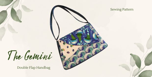 The Gemini Double Flap Handbag Sewing Pattern - Sew Modern Bags
