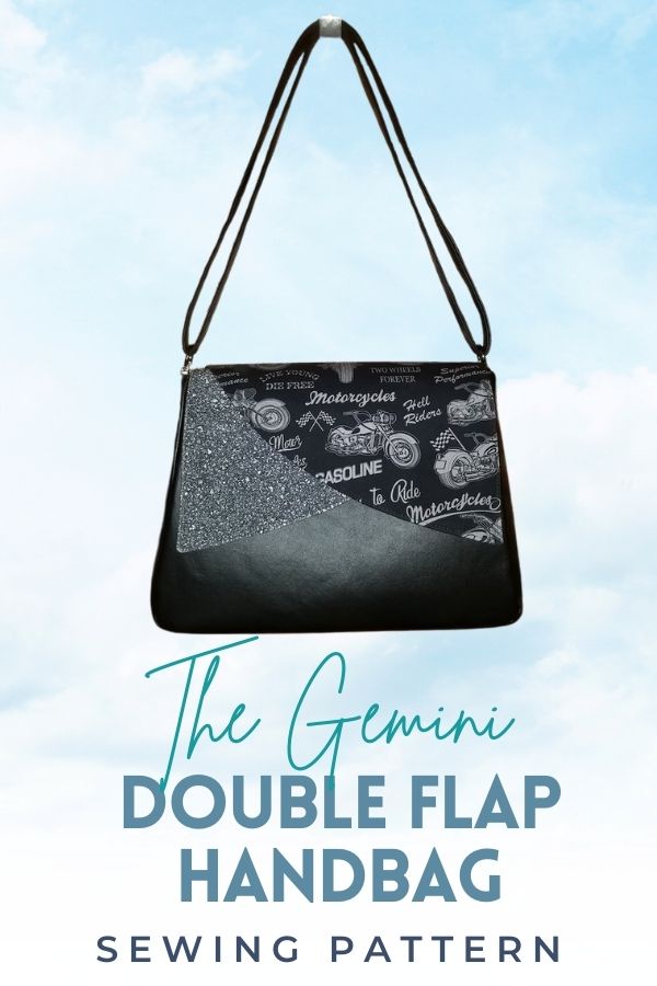 The Gemini Double Flap Handbag Sewing Pattern - Sew Modern Bags