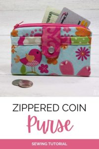 Zippered Coin Purse Sewing Tutorial - Sew Modern Bags