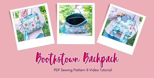 Boothstown Backpack PDF Sewing Pattern & Video Tutorial - Sew Modern Bags