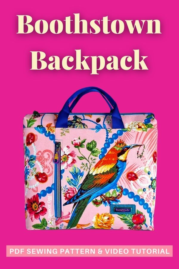 Boothstown Backpack PDF Sewing Pattern & Video Tutorial - Sew Modern Bags