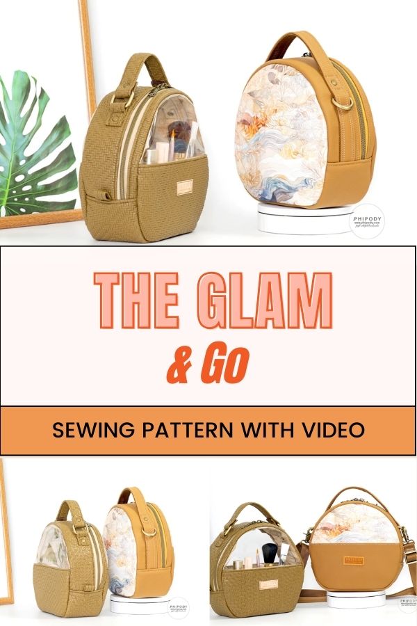 The Glam & Go Sewing Pattern with Video - Sew Modern Bags