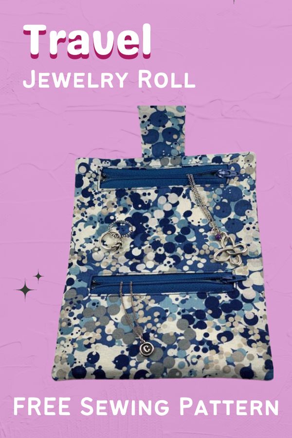 Travel Jewelry Roll FREE Sewing Pattern - Sew Modern Bags