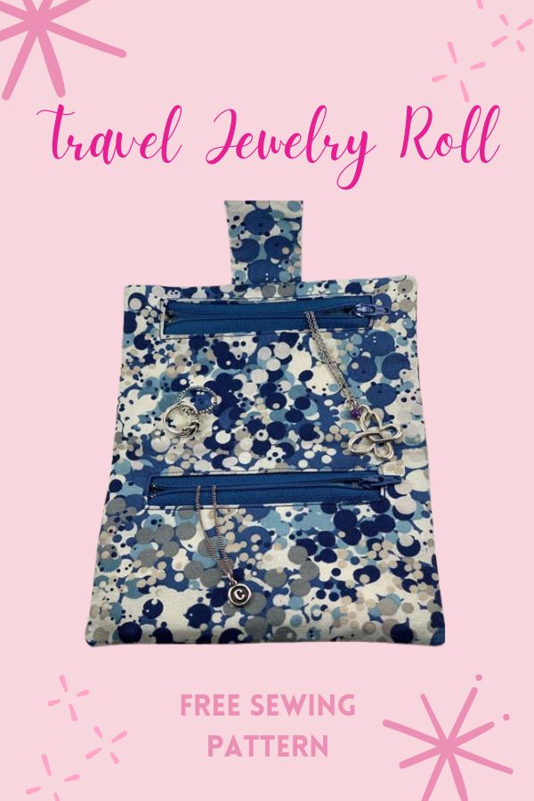Travel Jewelry Roll FREE Sewing Pattern - Sew Modern Bags