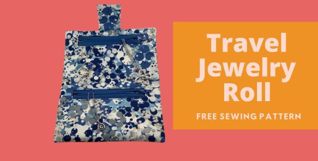Travel Jewelry Roll FREE Sewing Pattern - Sew Modern Bags