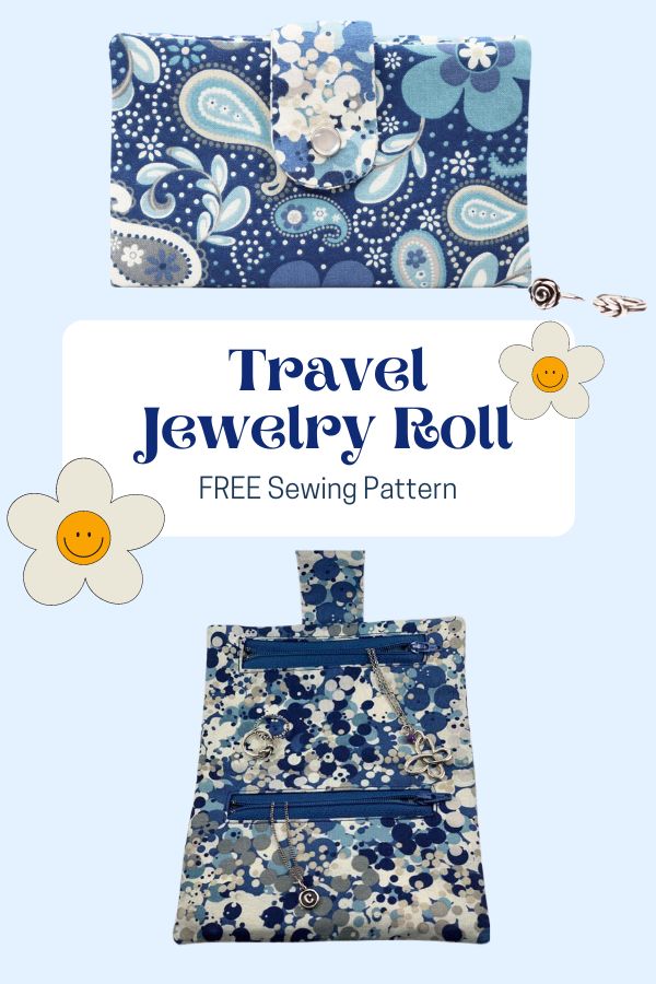 Travel Jewelry Roll FREE Sewing Pattern - Sew Modern Bags