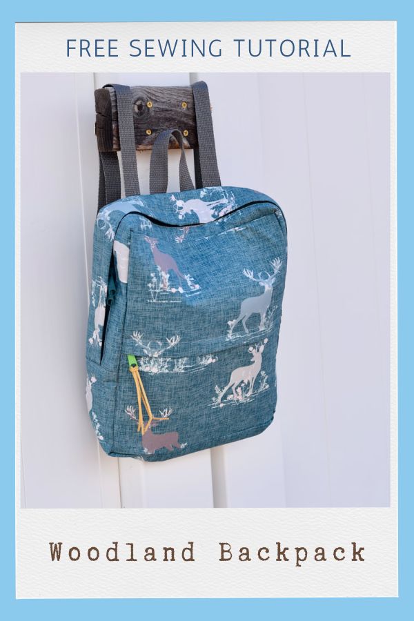 Woodland Backpack FREE Sewing Tutorial - Sew Modern Bags