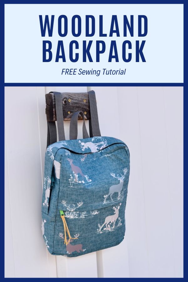Woodland Backpack FREE Sewing Tutorial - Sew Modern Bags