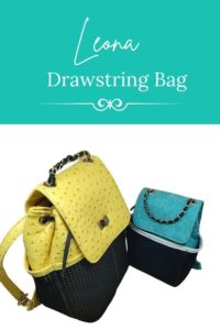 Leona Drawstring Bag Sewing Pattern - Sew Modern Bags